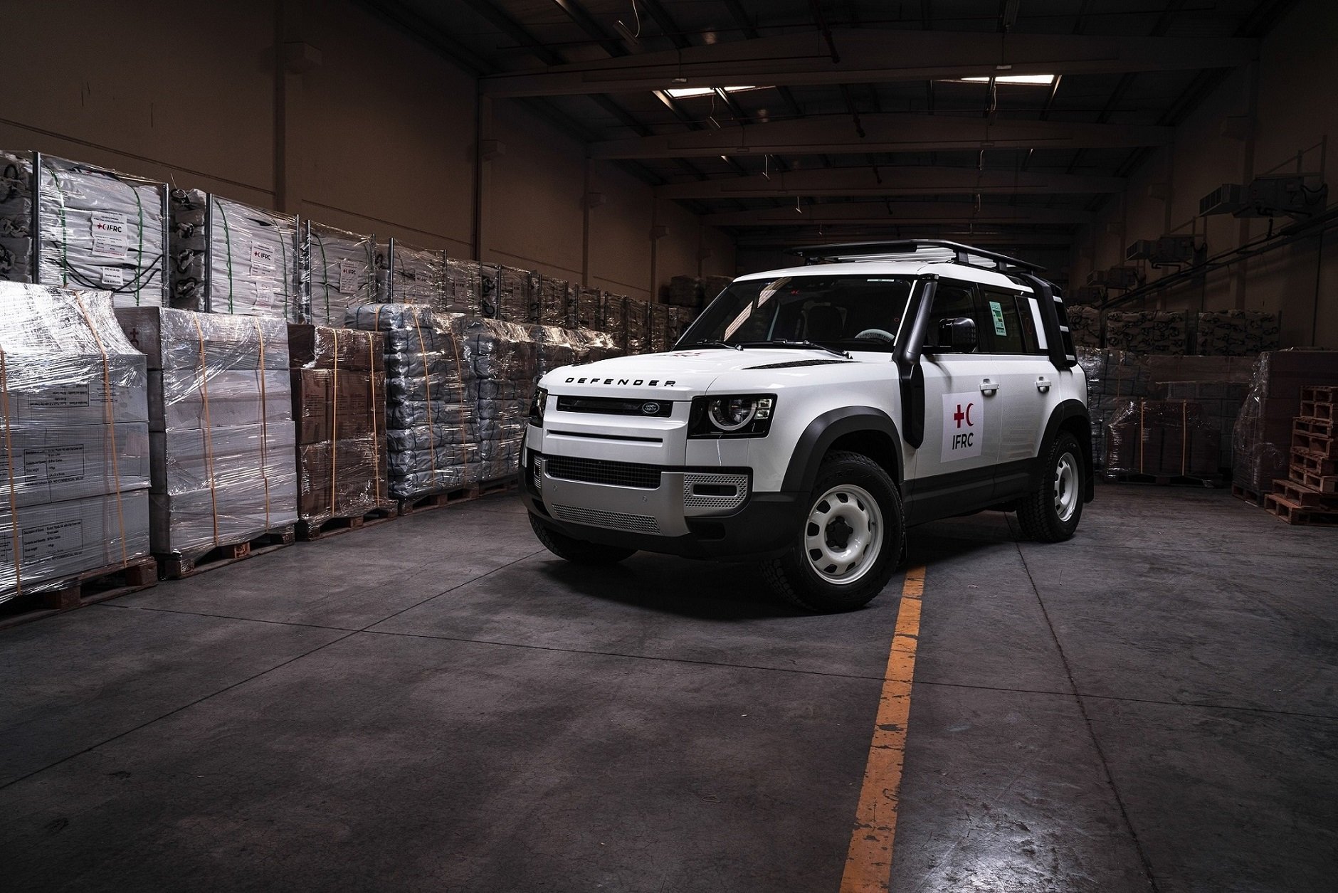 New Land Rover Defender supports IFRC Emergency Response | AutoDrift.ae