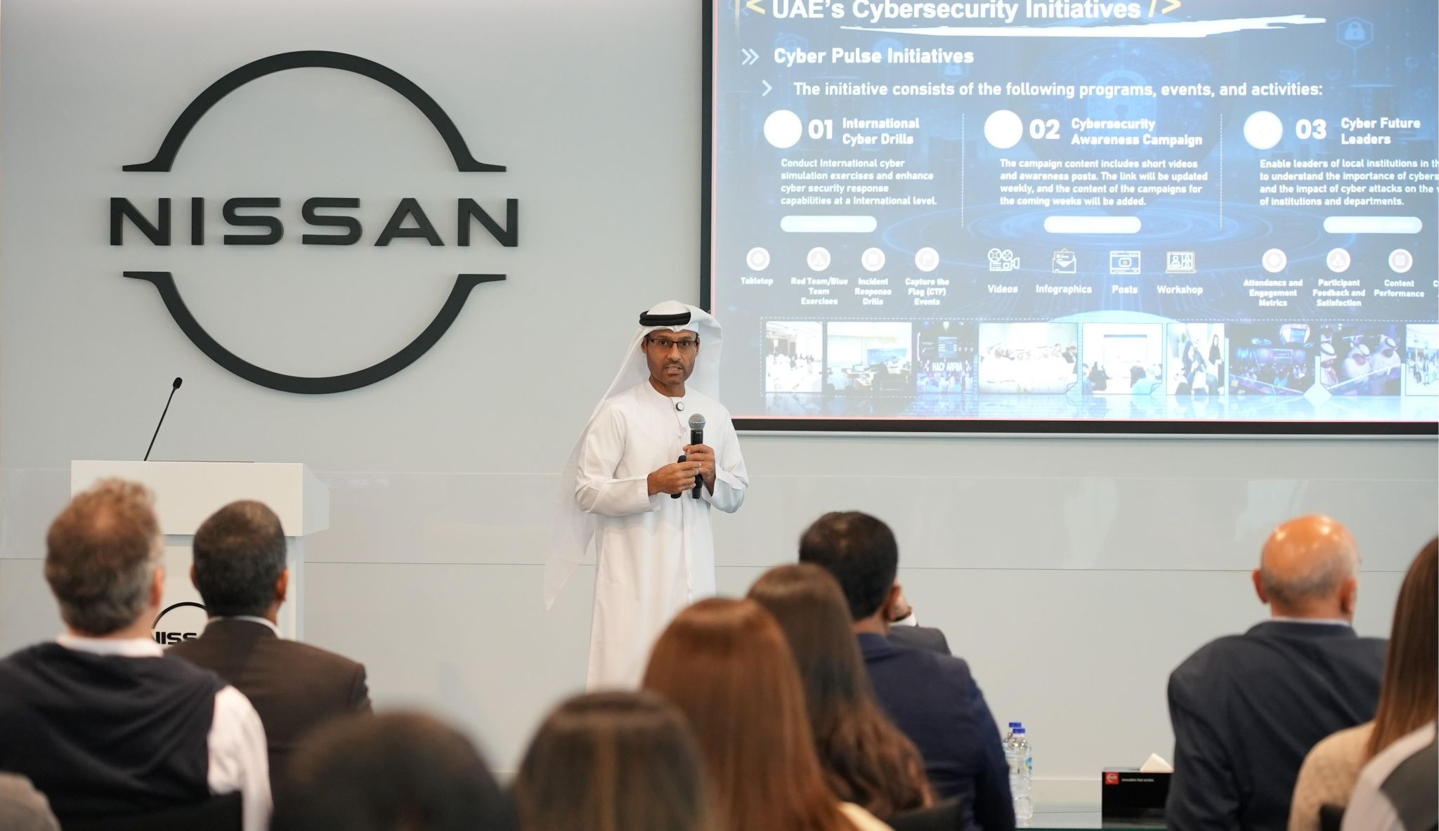 Nissan hosts Head of UAE Cyber Security Council for digital safety ...